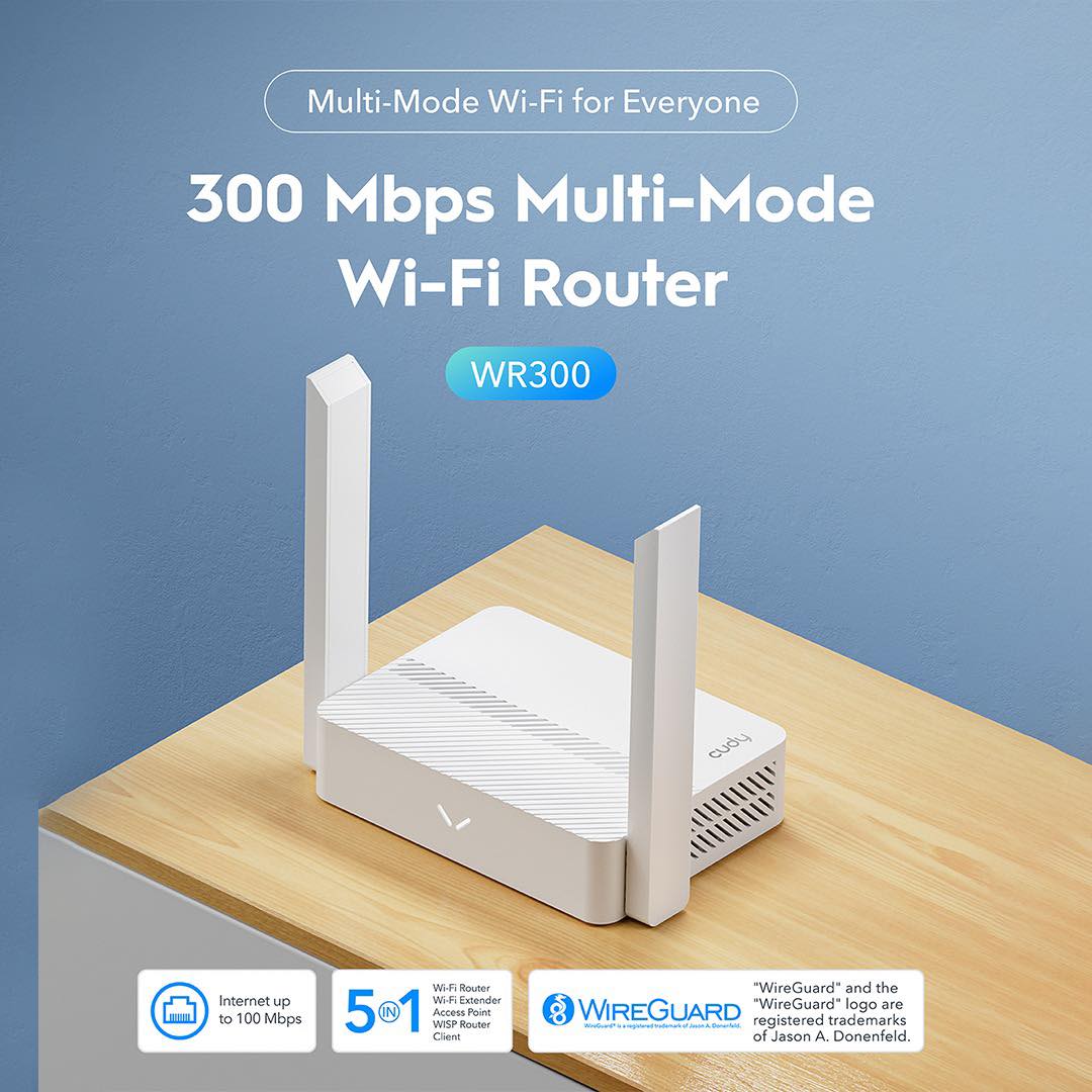 Cudy WR300 N300 300mbps WiFi Router | 1 Year Warranty – Nexus Glory Ltd